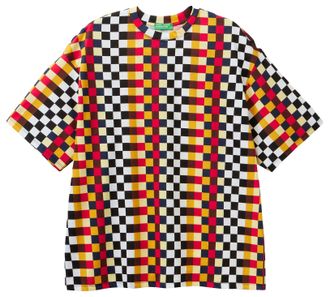 Benetton Damen 3xjyd1052 T-Shirt, Mehrfarbige Bilder 67n, X-Small