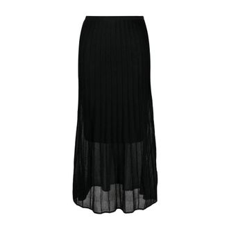 Calvin Klein Transparenter Ottoman-Rock - - Skirts - Damen - Schwarzk - XS