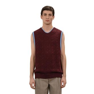 Dr&ocirc;le de Monsieur D&eacute;bardeur Maille Crochet - - Tops - Herren - Rot - S