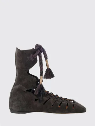 Isabel Marant Bottines Liade en daim perfor&eacute;
