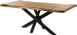 Massivmoebel24 Baumtisch Mango 200x100x79 natur lackiert / Mikado-Beine anthrazit matt freeform 5