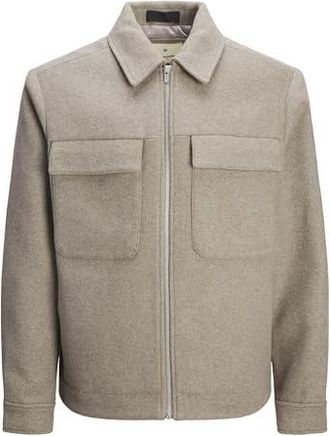 Jack & Jones Jprblurussel Wool Blend Veste Sn Jacket, Grège, XXL Homme