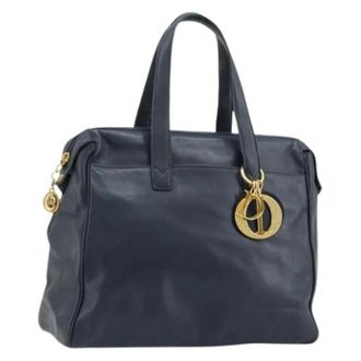Dior Pre-owned Cuir sacs-dior - Femme - Pre-owned - Bleu - Taille: ONE Size