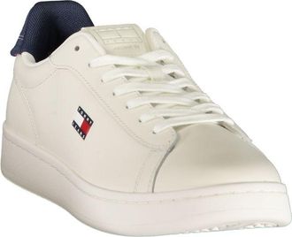 Tommy Hilfiger Logo-Detail Lace-Up Sneaker - White