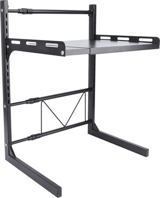 Generic Tixiyu Mikrowellen-Ofenregal Erweiterbares Speicherregal-Mikrowellenschelf-Organizer mit H&ouml;henanpassung 27-52 cm f&uuml;r K&uuml;chenarbeitsplatten-Utensilien