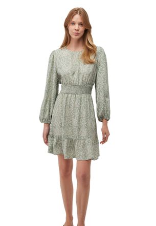 Mavi Damen Short Dress Kleid, Lily pad Leaf Print, M
