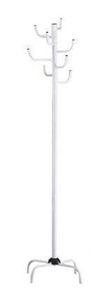 Haku Möbel Porte Manteau Blanc, métal - Dim.: H 180 cm x Ø 37 cm, Style: Modern