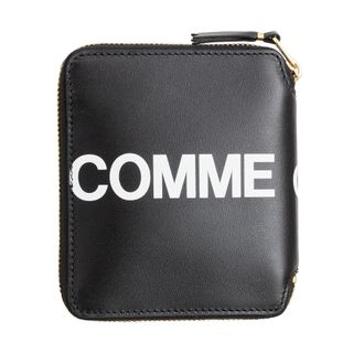Comme Des Gar&ccedil;ons Leder Zip-Geldb&ouml;rse - - Accessories - Herren - Schwarzk - ONE SIZE