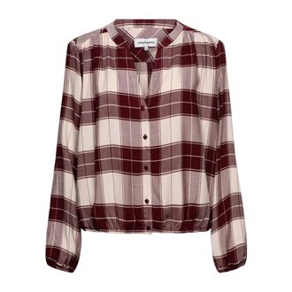 &Co Woman Viskose-Bluse mit Knopfleiste - - Blouses & Shirts - Damen - Rot - 2XL