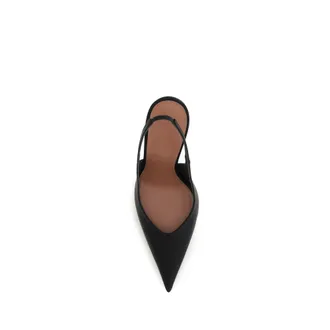 Amina Muaddi Anok Slingback Pump - Black