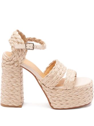 Castaner FRESA/258 raffia sandals - Tons neutres
