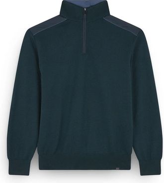 Paul & Shark Homme, Pulls, Vert, Taille: XL Pull Doux En Laine Cool Touch Avec Demi-Fermeture &Eacute;clair