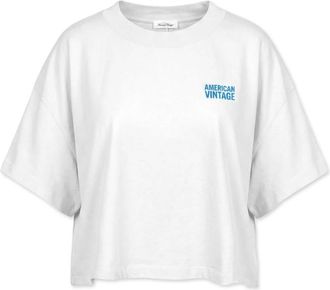 American Vintage Femme, Tops, Blanc, Taille: 36/38 FR T-Chemises