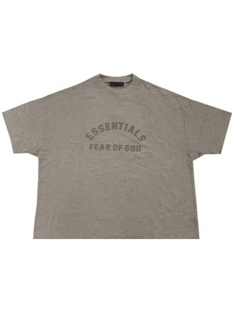 Fear of God t-shirt en coton à logo imprimé - Gris