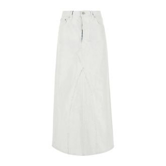Maison Margiela Femme, Jupes, Bleu, Taille: 34 FR Jupe en jean