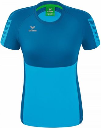 Erima Damen Six Wings Funktions T-Shirt (1082222), Curacao/Mykonos, 40