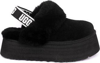 UGG Funkette Platform Slipper - - Shoes - Damen - Schwarzk - 39 EU