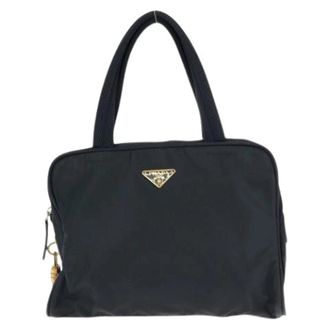 Prada Pre-owned Tessuto Nylon Leder Shopper - - Pre-owned - Damen - Schwarzk - ONE SIZE