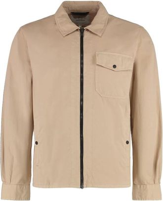 Woolrich Homme, Vestes, Beige, Taille: M Classic Cotton Overshirt