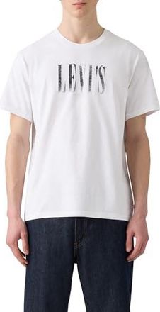 Levi's T-Shirt SS Relaxed Fit pour Homme, Distressed Serif 3 W, S
