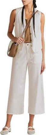 Benetton Pantalone 4leddf09p, Blanc Optique 101, 48 Femmes