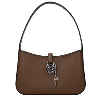 Michael Kors Lyra Femmes Sac &agrave; main Marron/Bois Cuir