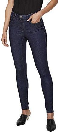 Vero Moda Vmseven Nw S Shape Up Jeans Vi500 Noos Slim, Bleu (Dark Blue Denim), XS/32L