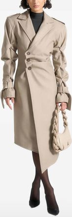 Mani&egrave;re De Voir Doppelreihiger Joana Trenchcoat - Nude