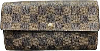 Louis Vuitton Portefeuille long Damier Pre-owned (bi-pli) - Femme - Pre-owned - Brun - Taille: ONE Size