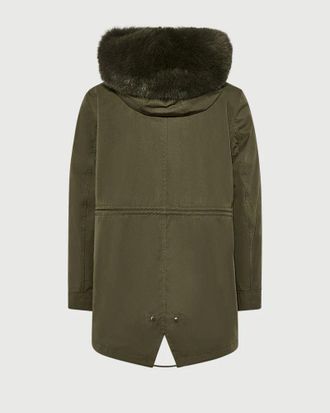 Yves Salomon Coat - Olive