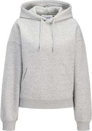 Jack & Jones Jxstudio Vesterbro Ls RLX Sweat &agrave; Capuche SWT Noos, Gris Clair chin&eacute;, M
