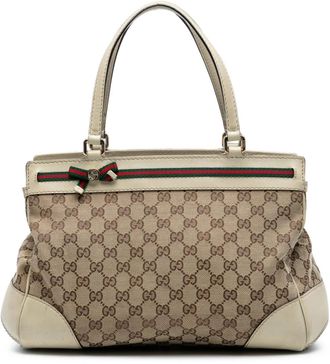 Gucci Shopper - GG Canvas Mayfair Tote - Gr. unisize - in Braun - für Damen