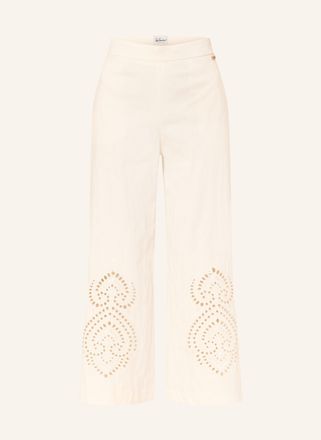 Luis Trenker Jacquard-Culotte Luleonilda weiss
