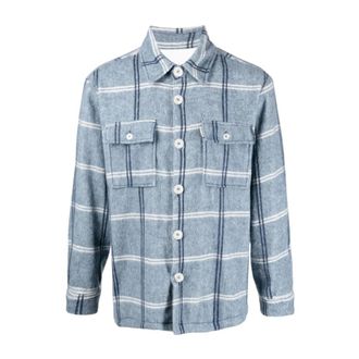 Family Fir$t Milano Family First, Homme, Chemises, Bleu, Taille: S Giacca Lana