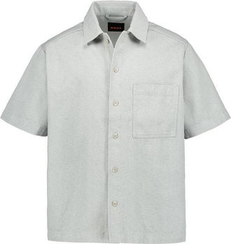 Boss Orange by Hugo Boss BOSS Orange Herren Overshirt gr&uuml;n Baumwolle