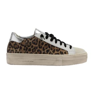 P448 Leopard/Silver Platform Sneakers - - Shoes - Damen - Mehrfarbig - 36 EU