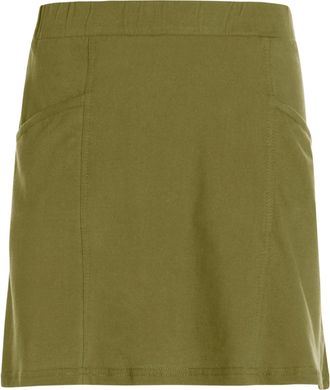 vishes Damen-Minirock in Olive I Gr&ouml;&szlig;e 4XL (44-46) I Bequem & modisch f&uuml;r Alltag & Freizeit I Handgefertigt aus 100% Baumwolle I F&uuml;r warme & kalte Monate I N