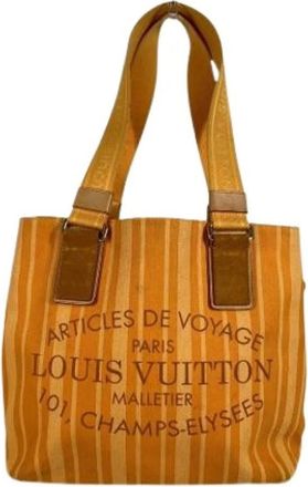 Louis Vuitton unisex, Pre-owned, Jaune, Taille: ONE Size Sac Tote en Toile Pre-owned