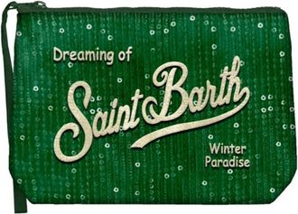 MC2 Saint Barth unisex, Sacs, Vert, Taille: ONE Size Aline Velvet Pouch