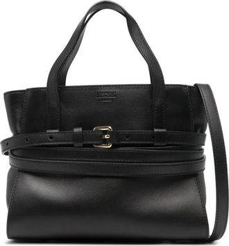 Moschino Hobo Bags - Structured Handbag With Knotted Belt Detail - Gr. unisize - in Schwarz - f&uuml;r Damen
