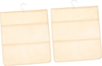 SOLUSTRE 2 Stück Multi Funktionaler Teilig Hängender Pocket Organizer aus Atmungsaktivem Vliesstoff Doppelseitige Aufbewahrungstasche mit Fächern für Unterwäsc