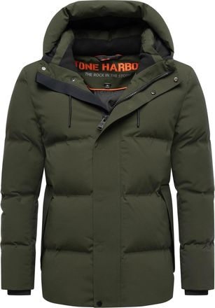 Stone Harbor Herren Winterjacke Taviaan mit Fleecekapuze & winddichtem Design