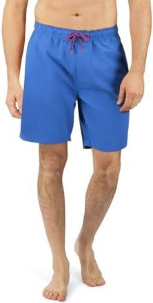 Riverso Short de Bain RIVDavid pour Homme - Short de Sport dété avec Cordon de Serrage - 100% Polyester - Noir Bleu Rouge Vert - S M L XL XXL 3XL 4XL 5XL - Bl
