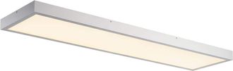 SLV PANEL 1200x300mm LED Indoor Deckenaufbauleuchte, 3000K, silbergrau