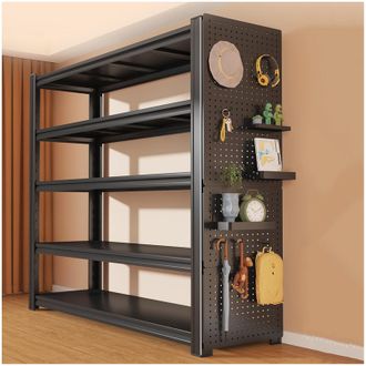 Generic Lagerregal, freistehende Metallregale, K&uuml;chen-Vorratsregal for Lager, Schrank, Gewerbe, Lagerregale, Garagenregale, verstellbar und teilbar(130x50cm/5