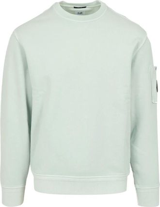 C.P. Company C.p. Company, Homme, Sweatshirts et sweats &agrave; capuche, Bleu, Taille: S Pocket Crewneck SweaT-shirt