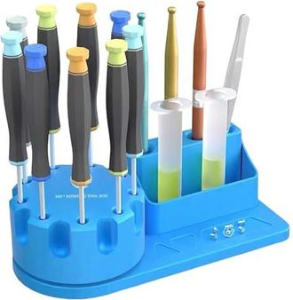 Generic Support de rangement pour tournevis | Support rotatif &agrave; 360 degr&eacute;s | Support de rangement pour tournevis | Pour garage, atelier, salon, atelier de r&eacute;p