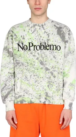 Aries Printed Cotton Sweatshirt - Multicolor