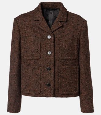 Gucci Veste en tweed de laine mélangée