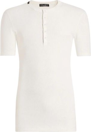 Dolce & Gabbana Homme, Tops, Blanc, Taille: 2XL Dolce & Gabbana T-shirts et Polos Blanc